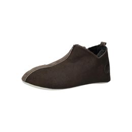 Shepherd Hausschuhe Herren Gr&ouml;&szlig;e 41 taupe / dunkelgrau