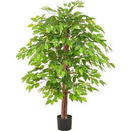 Creativ green Kunstbaum &raquo;Ficus benjamina&laquo; mit sch&ouml;nem Blattwerk gr&uuml;n Obermaterial: 100% Kunststoff B/H/L: 130cm, 1 Stk.