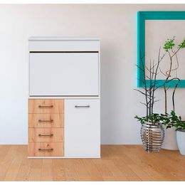 Priess Sekret&auml;r &raquo;Lissabon&laquo; braun B/H/T: 80cm x 139cm x 48cm, klappbar