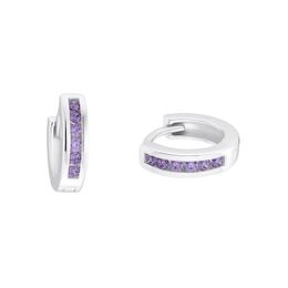 Prinzessin Lillifee Damen Paar Creolen &raquo;, 2036437, 2036438, 2036439&laquo; mit Zirkonia (synth.) bunt Silber 925 (Sterlingsilber)