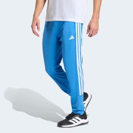 Herren Sporthose "WORKOUT ESSENTIALS ALL-SET 3-STREIFEN, GEWIRKTES MATERIAL", M, N-Gr, blau, adidas Performance, Obermaterial: 100% Polyester, Hosen,