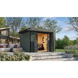 Weka Gartenhaus &raquo;Amberley&laquo; verschiedene Farben Massivholz Fu&szlig;boden im Gartenhaus, ohne Dacheindeckung