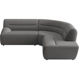 sit&more Ecksofa &raquo;Scrabble, L-Form, B: 248cm&laquo; Modernes Design in verschiedenen Stoffarten grau 100% Polyester B/H/T: 248cm x 80cm x 248cm, Struktur, 