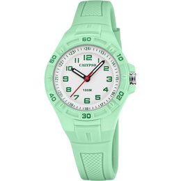 Calypso Watches Jungen Calypso Watches Quarzuhr &raquo;Junior Collection&laquo; Armbanduhr, Kinderuhr, bis 10 bar wasserdicht, ideal als Geschenk gr&uuml;n 