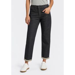 Herrlicher Damen Boyfriend-Jeans "Shyra Tap Denim Grey Light Stretch", schwarz, Gr. 28, Denim/Jeans, Obermaterial: 98% Baumwolle, 2% Elasthan, Jeans,