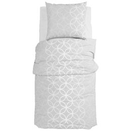 Grund Bettw&auml;sche &raquo;Aluna Bettw&auml;sche&laquo; 2 tlg. Aus 100% Baumwollsatin gefertigt Satin, Obermaterial: 100% Baumwolle B/L: 140cm x 220cm, 1 Stk., 1 Stk., Satin, B