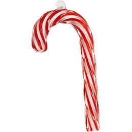 Weihnachtsbaumkugel &raquo;Baumschmuck Zuckerstange rot 15cm&laquo; Dekoriert mit Liebe zum Detail rot Glas 15cm