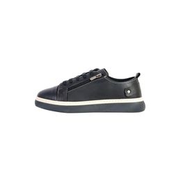 Divine Factory Al&eacute;noa Low-Top-Sneaker aus Leder Schwarz | Gr.: 38