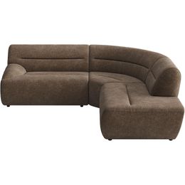 sit&more Ecksofa &raquo;Scrabble, L-Form, B: 248cm&laquo; Modernes Design in verschiedenen Stoffarten braun 100% Polyester B/H/T: 248cm x 80cm x 248cm, Microfaser