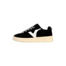 victoria Niedrige Sneaker mit Schn&uuml;rung Schwarz | Gr.: 41