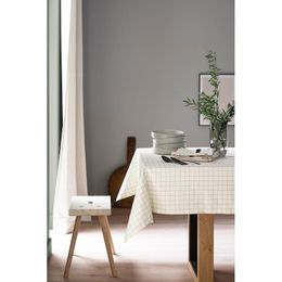 Sch&ouml;ner Wohnen Kollektion SCH&Ouml;NER WOHNEN-Kollektion Tischl&auml;ufer &raquo;Check&laquo; aus reiner, sanforisierter Baumwolle beige Baumwolle B/L: 140cm x 170cm, 1 Stk.