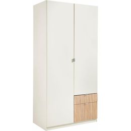 Priess Kleiderschrank &raquo;Steyr&laquo; wei&szlig; Holzwerkstoff B/H/T: 94cm x 193cm x 54cm, Schubladen: 2 Stk. T&uuml;ren: 2 Stk.