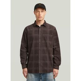 G-Star Raw G-STAR Herren Langarmshirt "One Pocket Regular Hemd", braun, Gr. XL, Obermaterial: 100% Baumwolle, Shirts