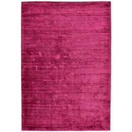 Tom Tailor HOME Teppich &raquo;Shine uni&laquo; rechteckig 8 mm H&ouml;he Handwebteppich, 100% Viskose, handgewebt, mit elegantem Schimmer lila Viskose B : 50cm 1 Stk.