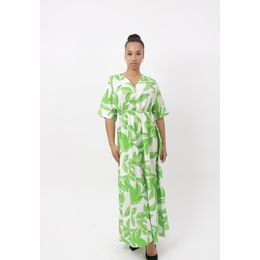 Elara Kleid Damen Gr&ouml;&szlig;e 40 gr&uuml;n / wei&szlig; Sommerkleid