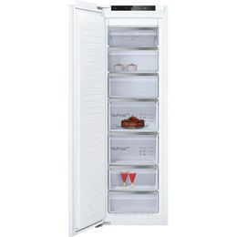 Neff Einbaugefrierschrank N 70 &raquo;GI7813CE0&laquo; 177,2 cm hoch 55,8 cm breit No Frost: nie wieder Abtauen silber Flachscharnier