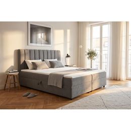 OTTO home Boxbett &raquo;HAILEYY, Polsterbett mit Bettkasten, inkl. Taschenfederkernmatratze H3&laquo; mit Kaltschaumtopper, Chenille-Bezug, 140x200 & 180x200 cm 