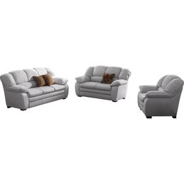 COTTA Polstergarnitur &raquo;Casino, 3tlg. Set, Sofa Wohnzimmer Garnitur, Wellenunterfederung&laquo; Set, 3 tlg. Sessel, 2-Sitzer, 2,5-Sitzer, hohe R&uuml;ckenlehne 