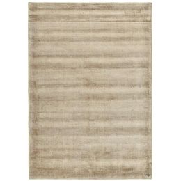 Tom Tailor HOME Teppich &raquo;Shine uni&laquo; rechteckig 8 mm H&ouml;he Handwebteppich, 100% Viskose, handgewebt, mit elegantem Schimmer braun Viskose B : 85cm 1 Stk