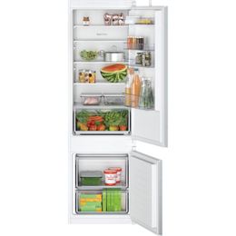 Bosch Einbauk&uuml;hlgefrierkombination Serie 2 &raquo;KIV87NSE0&laquo; 177,2 cm hoch 54,1 cm breit Multi Box XXL: extragro&szlig;e Schublade f&uuml;r Obst und Gem&uuml;se silber