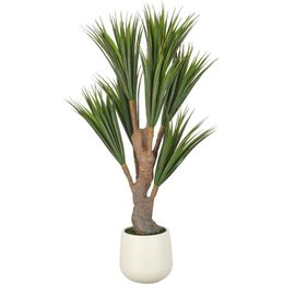Creativ green Kunstpflanze &raquo;Dracaena&laquo; mit naturgetreuem Blattwerk gr&uuml;n Obermaterial: 100% Kunststoff B/H/L: 150cm, 1 Stk.