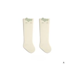 MUNADUNA 5er-Pack hohe Socken mit gr&uuml;nem Elefantenmotiv | Gr.: 19-22