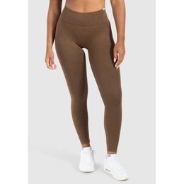 Smilodox Leggings Yune Seamless Scrunch in Acid Braun | Gr.: S