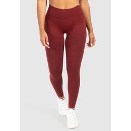 Smilodox Leggings Yune Seamless Scrunch in Acid Bordeaux | Gr.: L