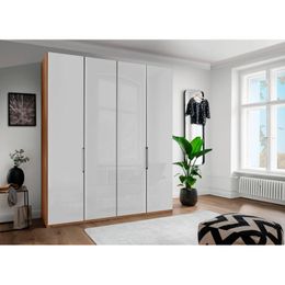 Wiemann Faltt&uuml;renschrank &raquo;Monaco&laquo; mit Glasfront sowie hochwertigen Beschl&auml;gen braun Floatglas, Holzwerkstoff B/H/T: 197,3cm x 216cm x 58cm, T&uuml;ren: 4 