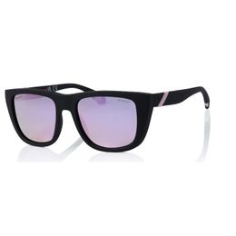 Superdry Damen Sonnenbrille &raquo;Modell 996075&laquo; Form Feminin, Logoschriftzug auf B&uuml;gel, Kunststofffassung schwarz Einheitsgr&ouml;&szlig;e