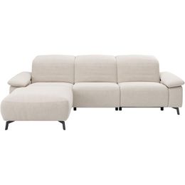 Musterring Ecksofa &raquo;MR 370, intelligenter Komfort im modernen Design&laquo; Optionale Relaxfunktion, flexible Kopfteile & klappbare Armlehnen beige 16% Baumwolle, 79% 