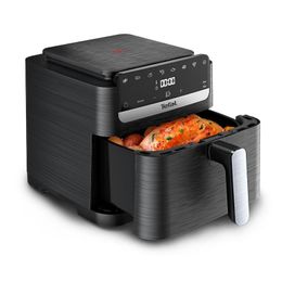 Tefal Hei&szlig;luftfritteuse &raquo;Easy Fry Mega Compact, platzsparendes Design, XL-Fassungsverm&ouml;gen&laquo; intuitiver Touchscreen, sp&uuml;lmaschinengeeigneter Korb, EY8618 