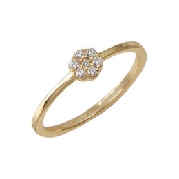 Glanzst&uuml;cke M&uuml;nchen Ring female size 58 Gold / Transparent