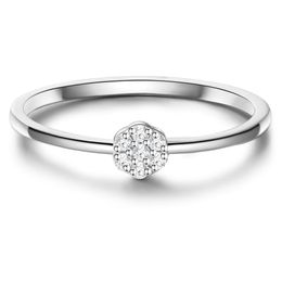 Glanzst&uuml;cke M&uuml;nchen Glanzst&uuml;cke M&uuml;nchen Ring female size 58 Silver / Transparent