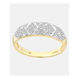 Diamant L'&eacute;ternel Ring aus 375 Gelbgold mit 0.20 Karat Diamant | Gr.: 49