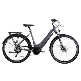 Puch Damen Puch &raquo;Puch C5.3 ALIVIO / BOSCH 500 Wh 28" grau 9-G&auml;nge&laquo; 9 Gang Shimano Alivio RDM3100 Schaltwerk Kettenschaltung Mittelmotor 250 W BOSCH 