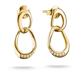 Thomas Sabo Damen Thomas Sabo Paar Ohrstecker &raquo;Together Ohrringe gelbgoldfarben&laquo; mit Zirkonia (synth.) gold Metall