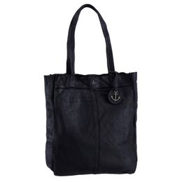 Harbour 2nd Damen Harbour 2nd Shopper &raquo;Elbe 1&laquo; Damen Schultertasche, Umh&auml;ngetasche mit Schmuckanh&auml;nger blau B/H/T: 29cm x 36cm x 11cm
