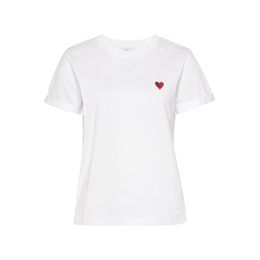 Lascana T-Shirt in wei&szlig;-rot | Gr.: 36-38