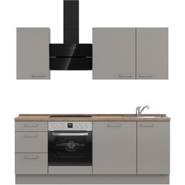 Nobilia K&uuml;chenzeile &raquo;"Laser II", NEU: individuell anpassbar mit gratis Profi-Beratung&laquo; vormontiert, 210 cm breit, optional mit verschiedenen E‐Ger&auml;te-