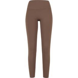 Urban Classics Damen Leggings "Urban Classics Ladies Sports Leggings Ladies Sports Leggings", braun, Gr. XL, unifarben, 80% Nylon, 20% Elasthan, Hosen