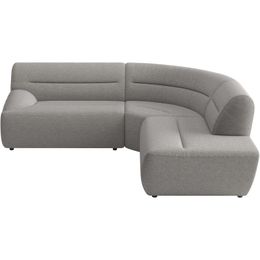 sit&more Ecksofa &raquo;Scrabble, L-Form, B: 248cm&laquo; Modernes Design in verschiedenen Stoffarten grau 100% Polyester B/H/T: 248cm x 80cm x 248cm, Struktur, 