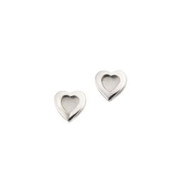 Firetti Damen Paar Ohrstecker &raquo;Schmuck Geschenk Titan Ohrschmuck Ohrringe Herz&laquo; silber Titan