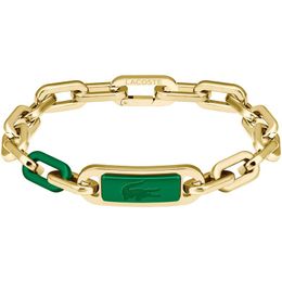 Lacoste Herren Armkette &raquo;CREW&laquo; gold 19cm, Aluminium Edelstahl