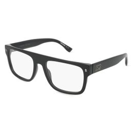 Dsquared2 D2 0036 Brille Herren | Fassung: Vollrand, Quadratisch, Schwarz Silber