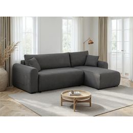 OTTO home Ecksofa &raquo;JONAA Feinstruktur L-Form, 241cm. OTTO. Verl&auml;ssliche Qualit&auml;t&laquo; Tonnentaschen-Federkern, Bettkasten, Schlafsofa (133/200) B/H/T: 