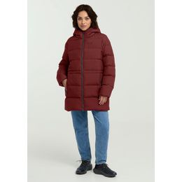 Jack Wolfskin Damen Steppmantel "FROZEN PALACE LONG JKT W RDS", rot, Gr. M, Obermaterial: 100% Polyester. Futter: 100% Polyester, M&auml;ntel, mit Kapuze,