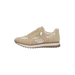 Rieker Rock &ndash; Low-Top-Sneaker aus Leder Beige | Gr.: 37