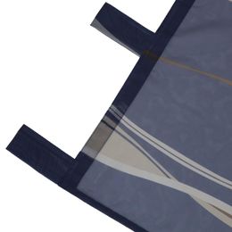 OTTO home Schiebegardine &raquo;Dimona&laquo; Schlaufen 2 Stk. tlg. 2er-Set, Fertiggardine, inkl. Beschwerungsstange, Wellen blau Voile, Polyester 245cm, 