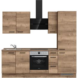 Nobilia K&uuml;chenzeile &raquo;"Structura II", NEU: individuell anpassbar mit gratis Profi-Beratung&laquo; vormontiert, Breite 240 cm, Ausrichtung w&auml;hlbar, wahlw. mit